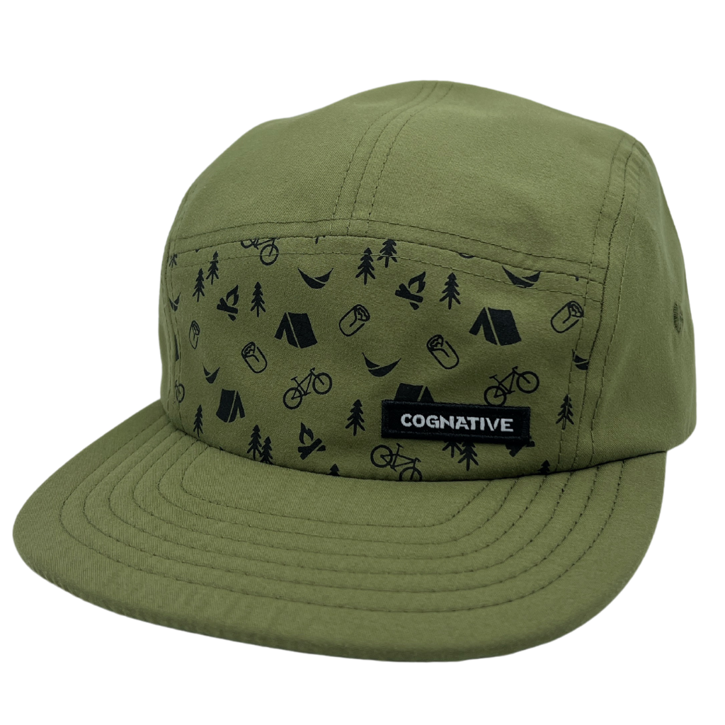 5 Panel Trail Hat (Favorite Things Olive) - Packable Hat - MTB Hat ...
