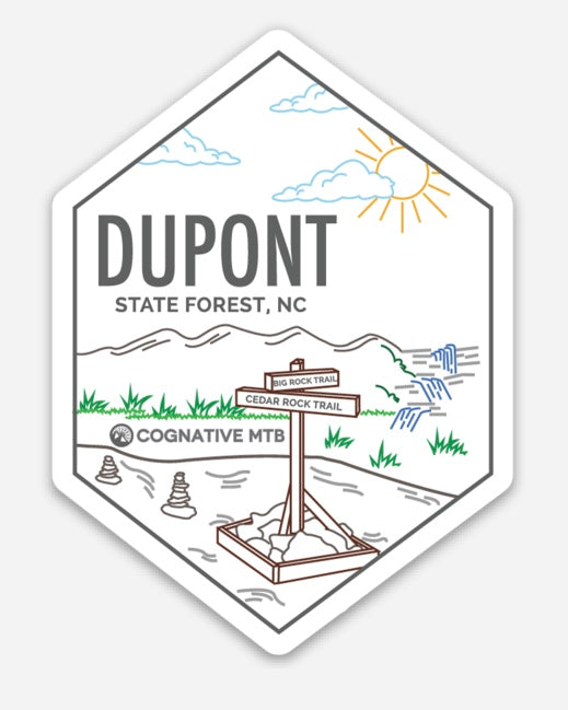 DUPONT STATE FOREST STICKER - Cognative MTB®